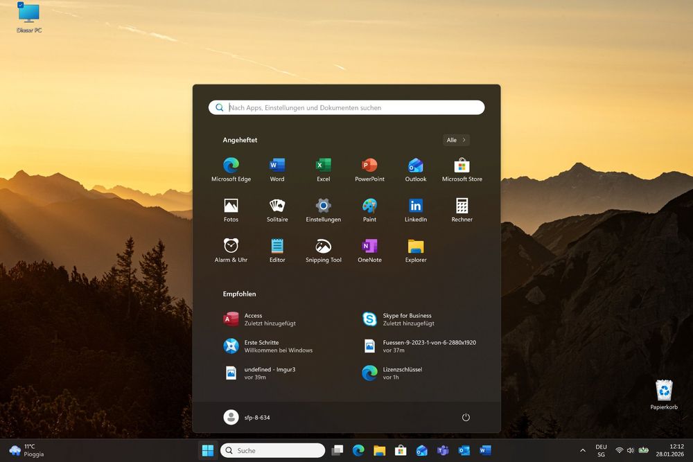 Gelegenheit - Surface Pro 6/i5/128/8GB/Win11/Office 2024/630 (Gebraucht ...