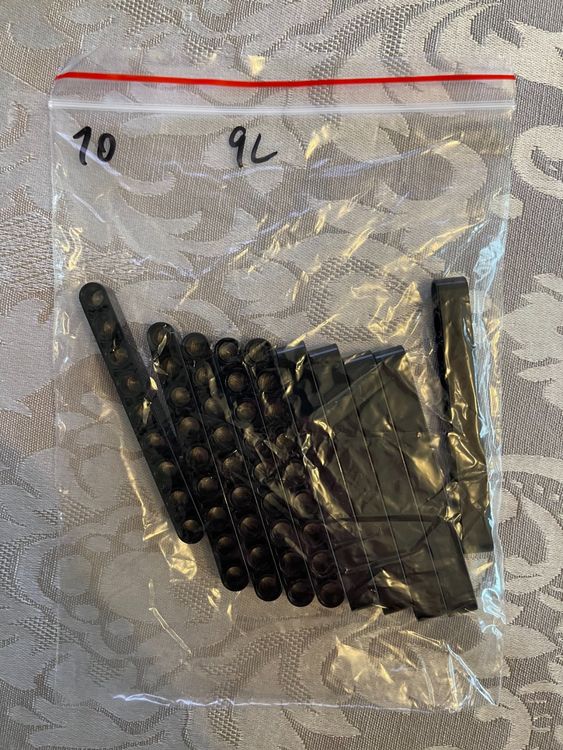 Lego 10 x Technic, Liftarm Thick 1 x 9 - Part 40490 (Gebraucht) in ...