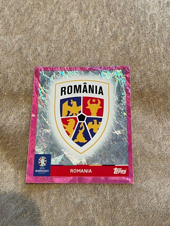 Topps EURO 2024 ROM 1 Wappen Pink Sticker | Kaufen auf Ricardo