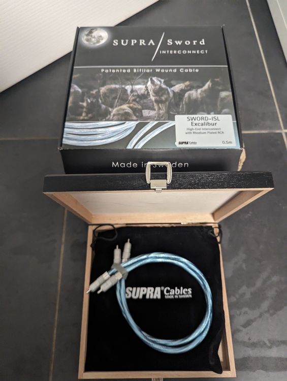 Supra Sword ISL Excalibur RCA Kabel (Paar - 0,5m) (Gebraucht) in für ...