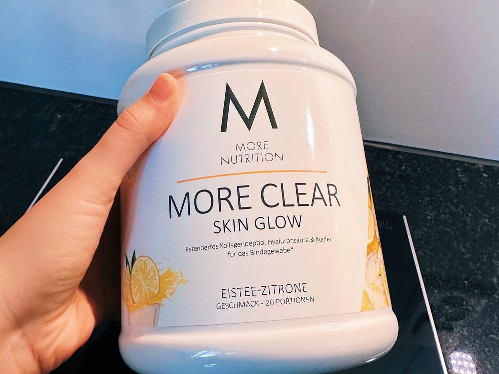 More nutrition Skin glow , more clear Eistee-Zitrone Protein (Gebraucht ...
