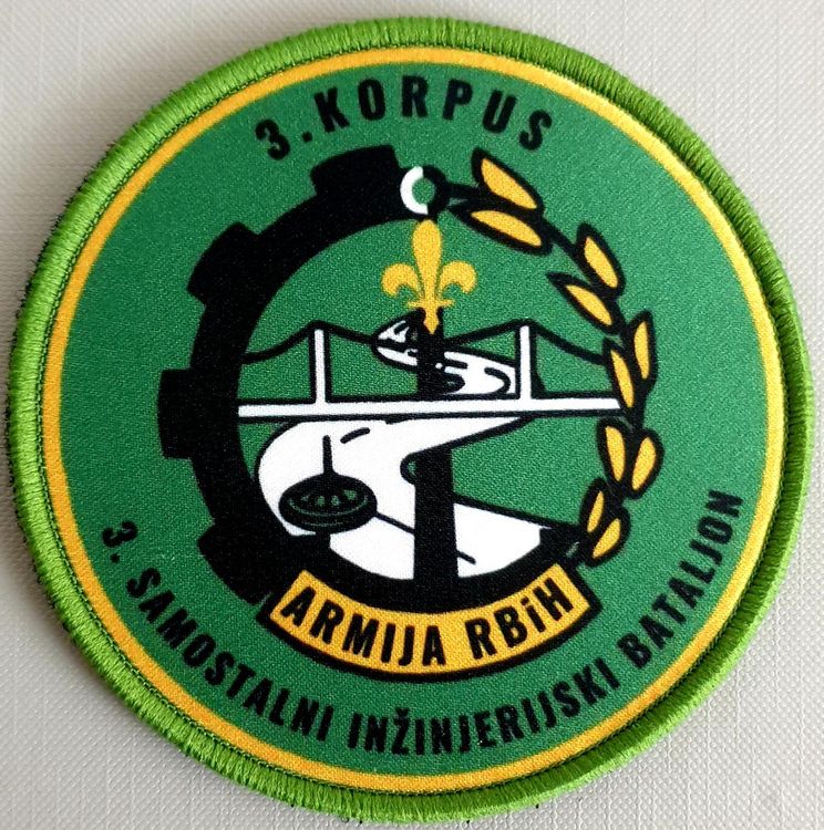 Bosnien Armeeabzeichen 3. Korpus 3. Ing. Batallion RBiH | Kaufen auf ...