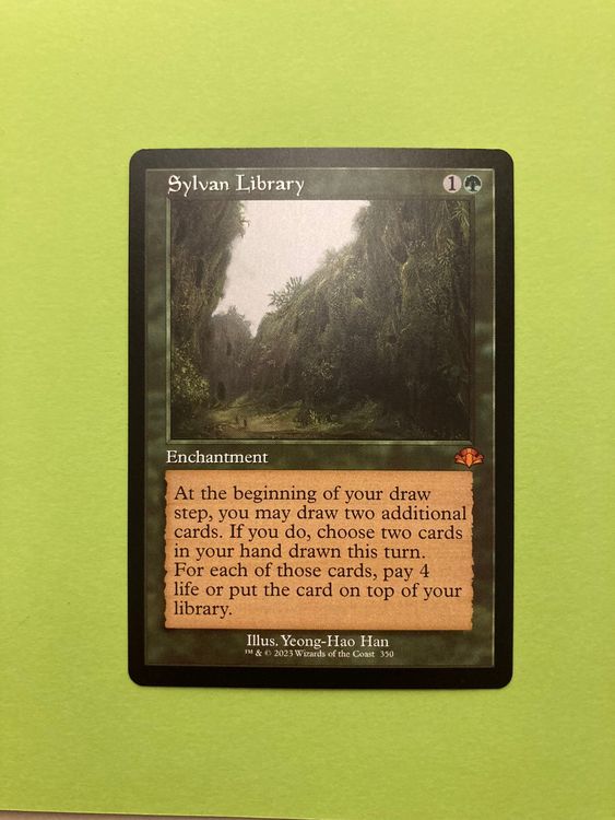 Retro Frame Sylvan Library Dominaria Remastered NM (Neu (gemäss Beschreibung)) in Rechthalten ...