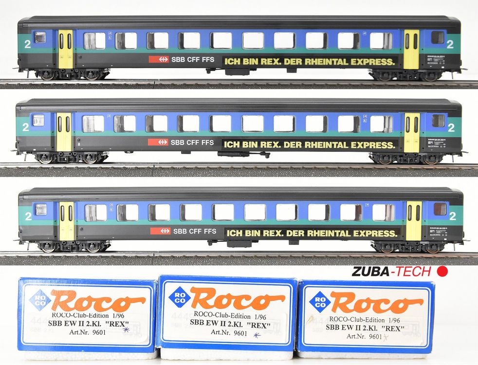 Roco 3x EW II Papagei Personenwagen der SBB, H0 WS mit OVP | Kaufen auf Ricardo
