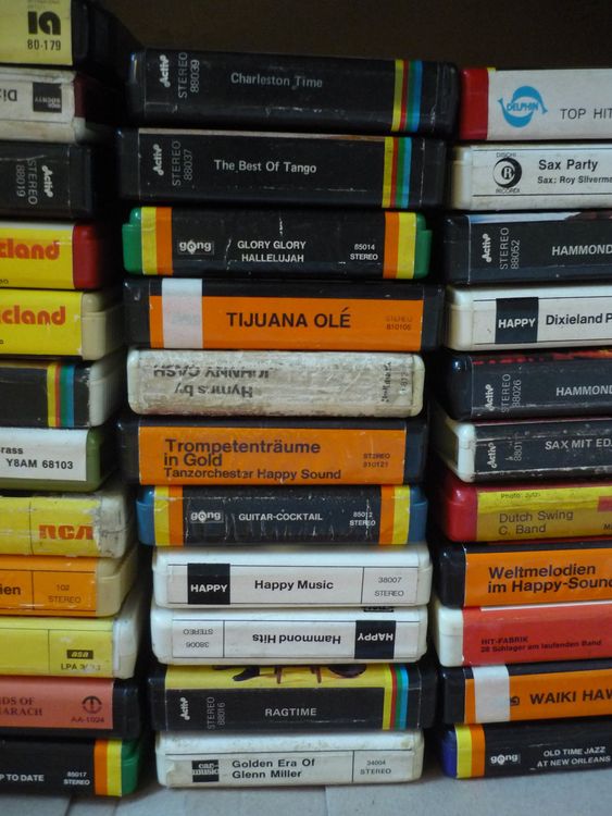 34 stk 8 Spur Kassetten Hitparade Schlager Musik | Kaufen auf Ricardo