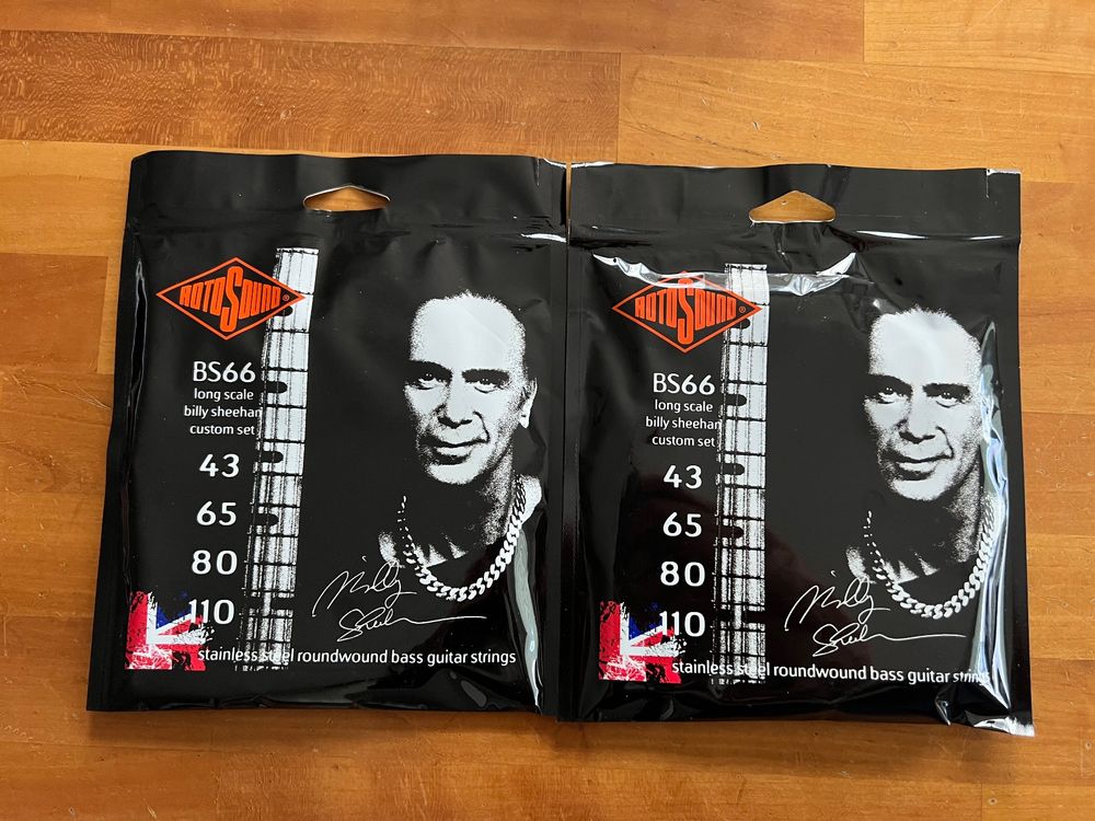 2x Rotosound BS66 Billy Sheehan String Sets 43-110 (Neu und originalverpackt) in Giubiasco für ...
