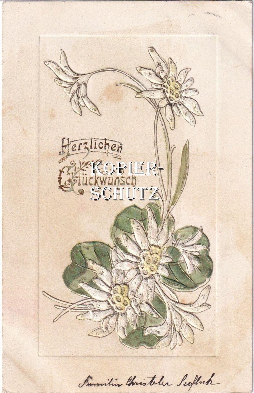 Glückwunsch, Neujahr (Prägedruck mit Gold) /ao (Gebraucht) in Hombrechtikon für CHF 1 – mit ...