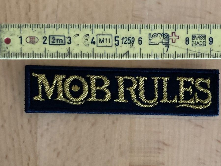 Mob Rules Patch Sticker Aufnäher Metal Rock Band (Neu (gemäss ...