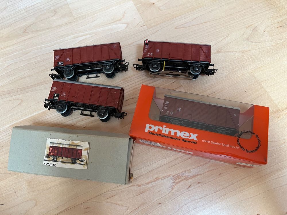 Märklin 4505 4542 Gedeckter Güterwagen 4x gut erhalten (Gebraucht) in ...