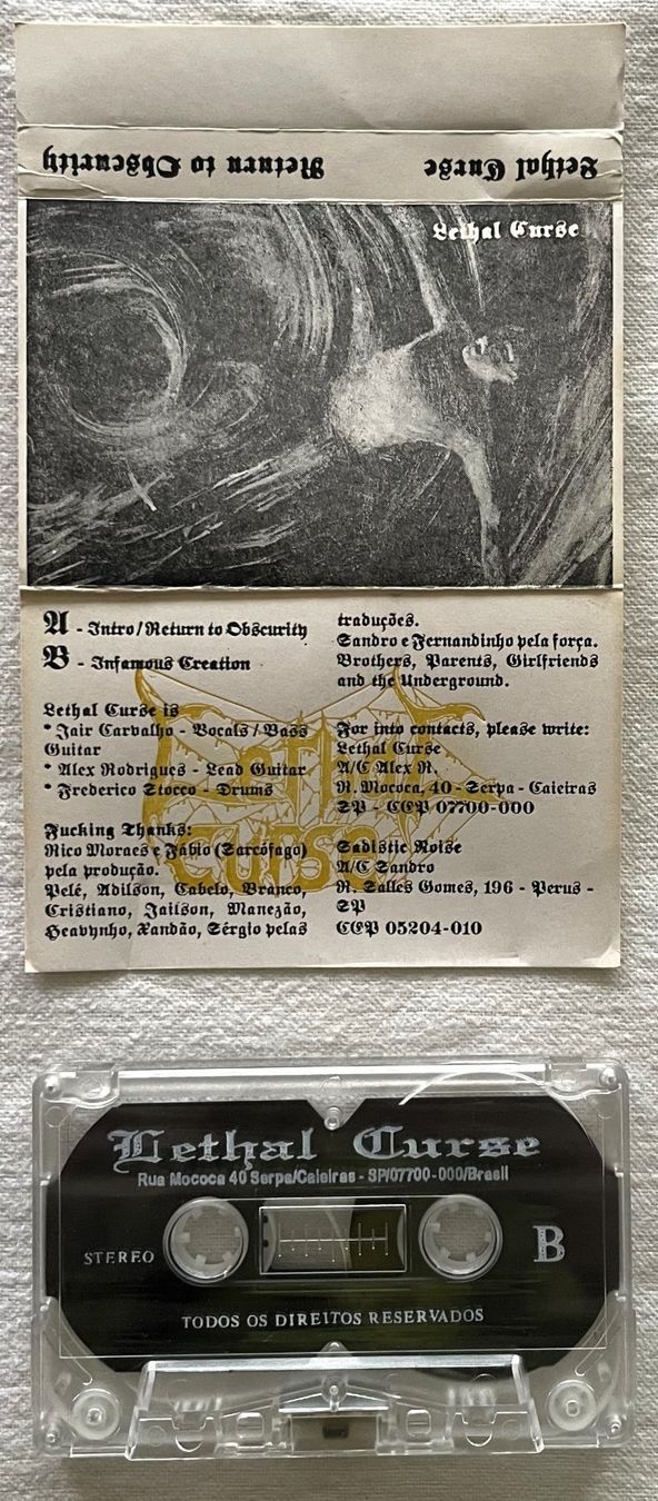 Lethal Curse – Return To Obscurity - Demo Tape 1994 - Brazil (Gebraucht ...