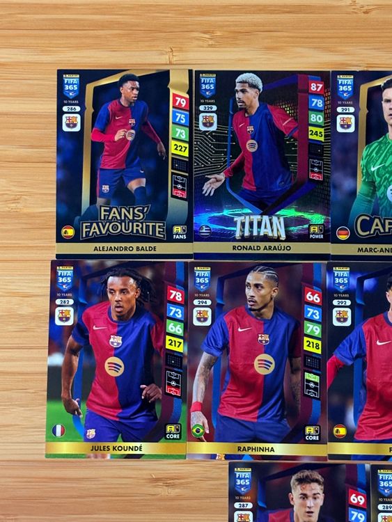 FC Barcelona x15 Cards Set Panini FIFA 365 Adrenalyn XL 2025 (Neu ...