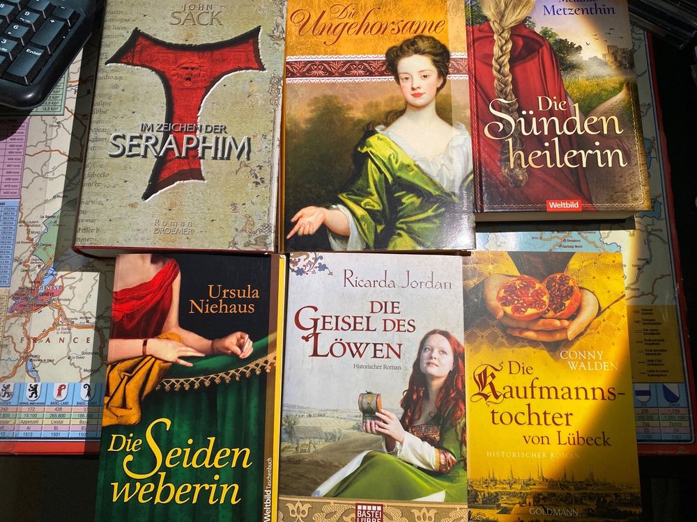 6 historische Romane, u. a. Andrea Schacht, Ricarda Jordan (Gebraucht ...