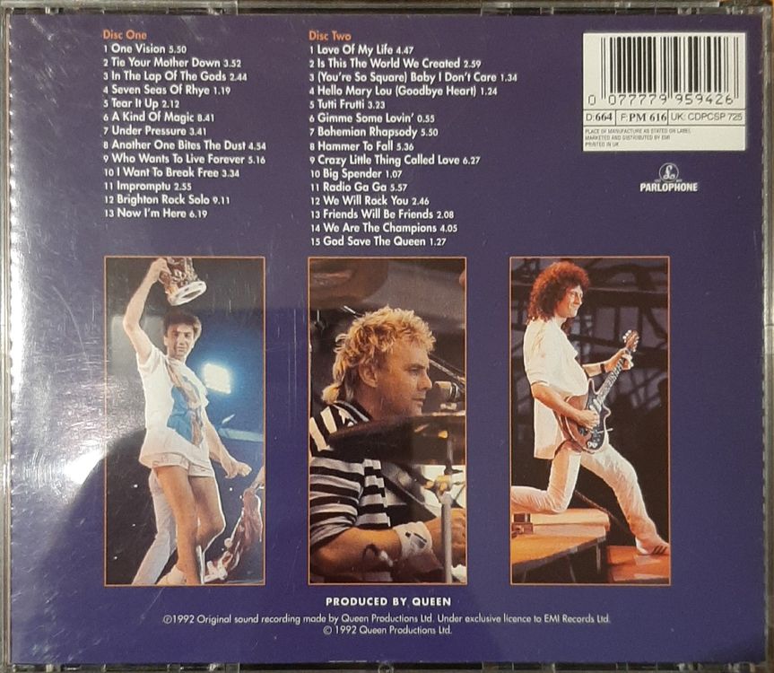 Queen - Live at Wembley '86 - 1986 Doppel-CD Album | Kaufen auf Ricardo