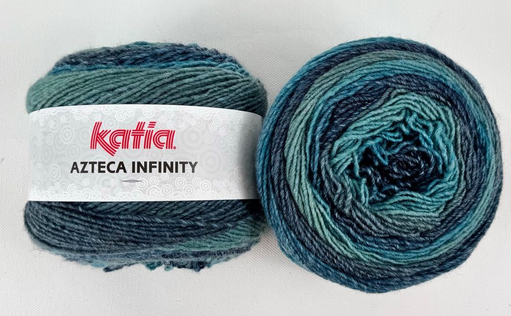 Strickwolle 2 Knäuel 300g Katia Azteca Infinity Farbverlauf (Neu und ...