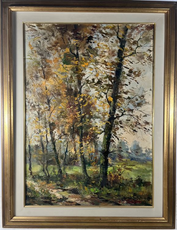 J.J. Volders - Grosse Herbst - Wald Szene Gemälde (Gebraucht) in Root für CHF 49 – mit Lieferung ...