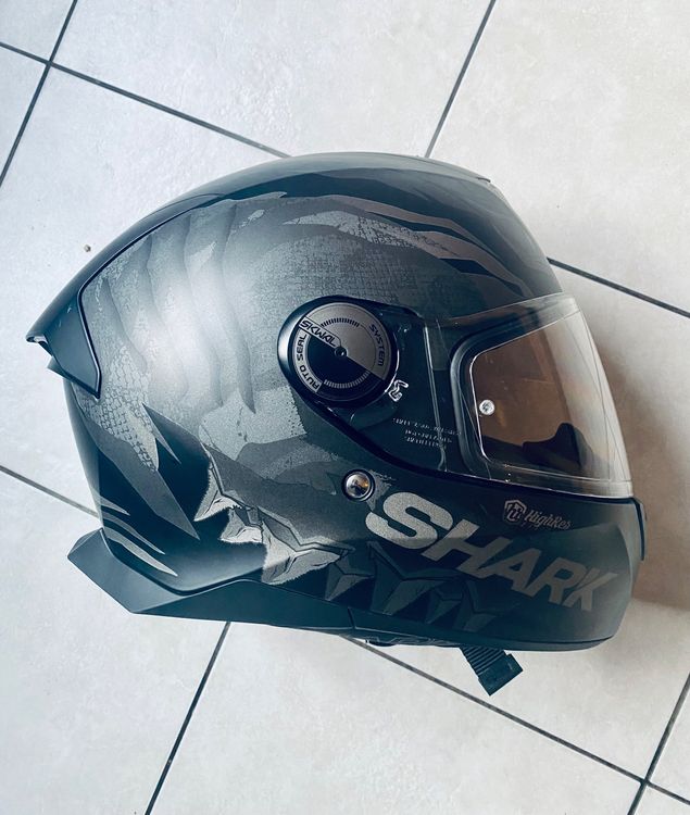 Motorradhelm Shark Skwal 2 + LED + Visier Schwarz (Gebraucht) in Zürich ...