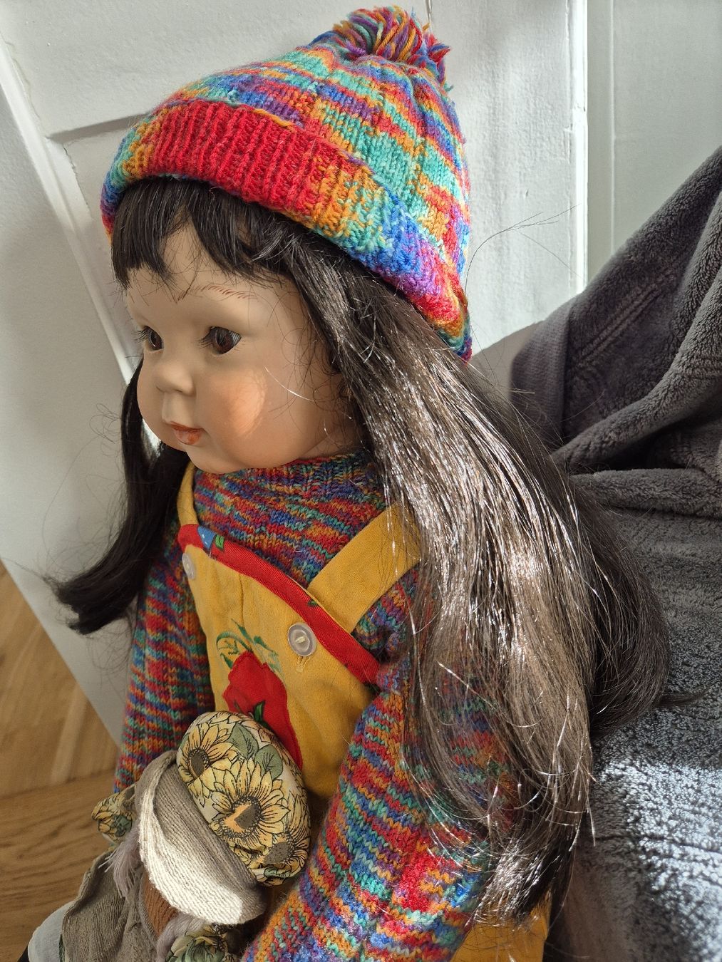 Süsse Sammlerpuppe aus Porzellan von D. RuBert, 80cm (Gebraucht) in ...