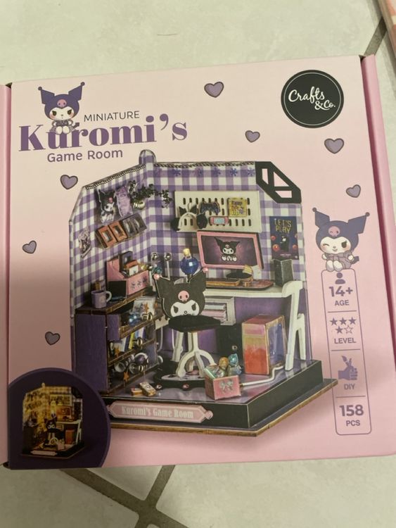 Kuromi Miniature Game Room DIY, neuf, 158 pièces, cadeau! (Neuf avec ...
