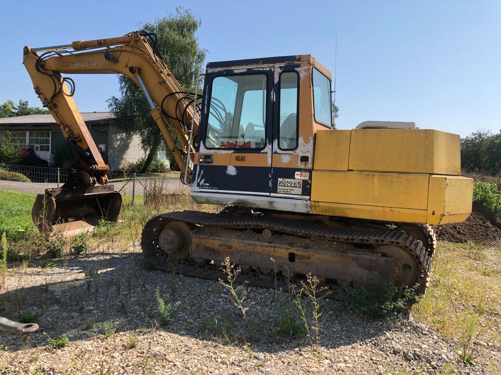 Bagger hydraulisch Komatsu läuft super (Gebraucht) in Müllheim Dorf für ...