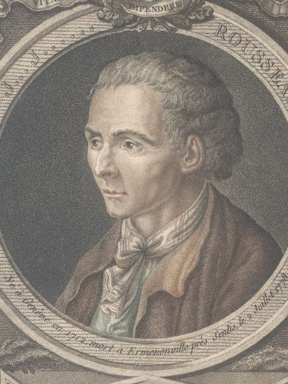 J.J. Rousseau 1712-1778 - Aquatinta de Queverdo F. (D'occasion) à Biel/Bienne pour CHF 25 – avec ...