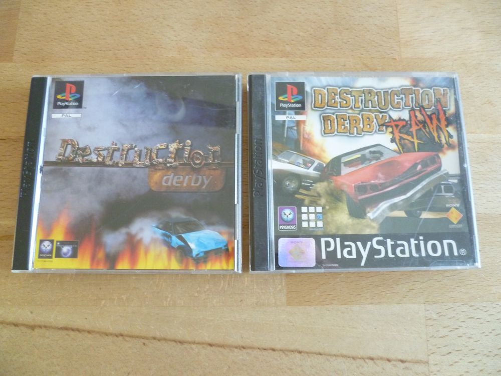 Destruction Derby + Destruction Derby Raw für Sony PS1 | Kaufen auf Ricardo