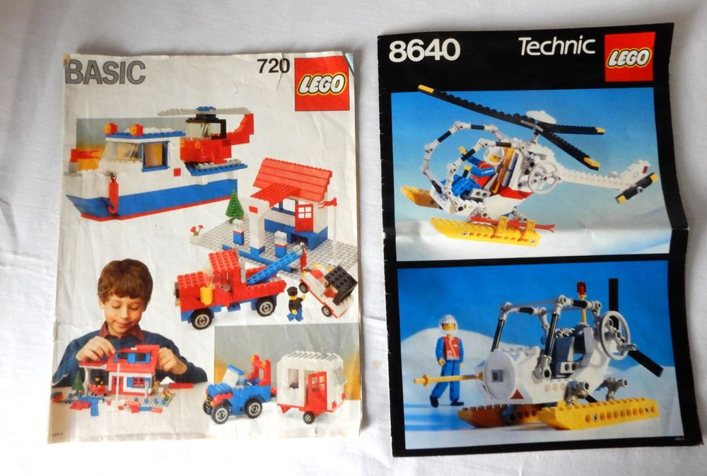 LEGO Bedienungsanleitungen Basic 720 und Technic 8640 (Gebraucht) in ...
