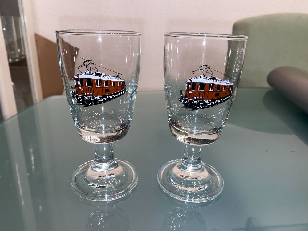 2x Kafi fertig Gläser - BLS Ae 6/8 Lokomotive 208 (Gebraucht) in Spiez ...