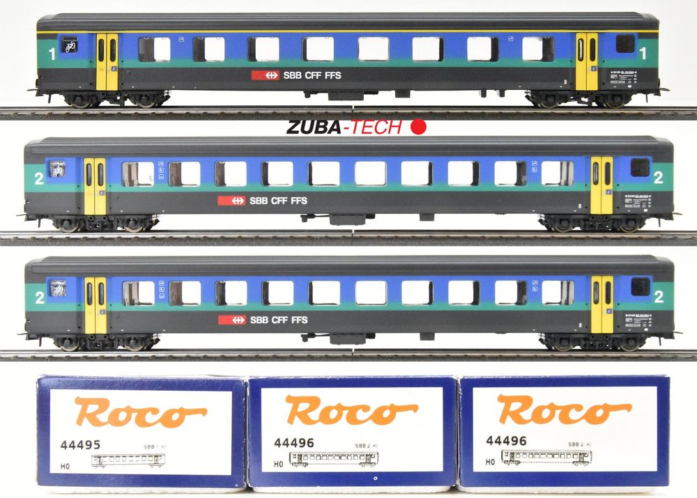 Roco 3x EW II Papagei-Personenwagen der SBB, H0 GS mit OVP (Gebraucht) in St. Gallen für CHF 129 ...
