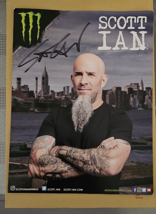 Scott Ian - Anthrax -Autogramm - Thrash Metal - Heavy Metal (Gebraucht ...