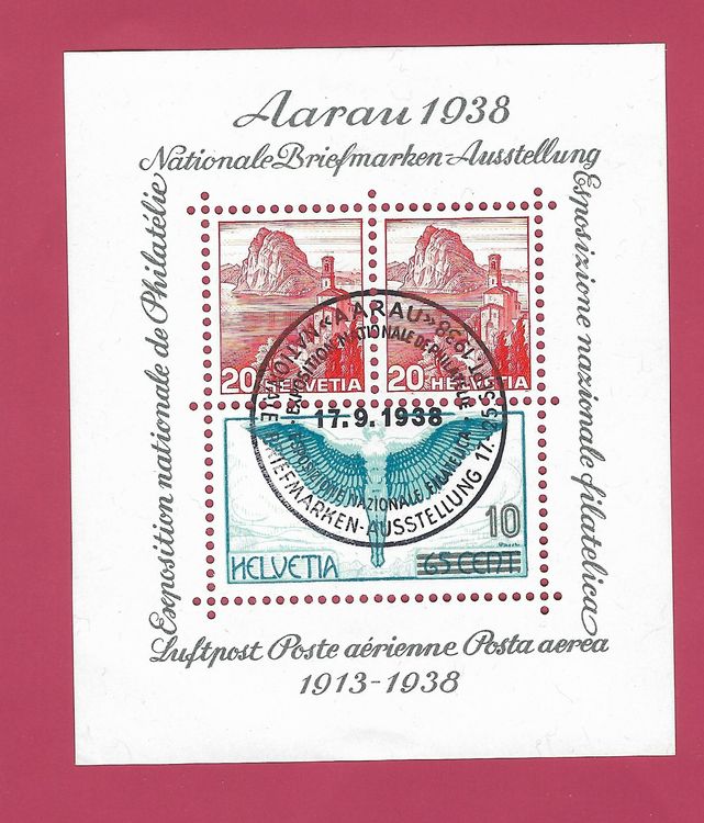 1938 BLOCK W11 ERSTTAG SBK 50 FR | Kaufen auf Ricardo