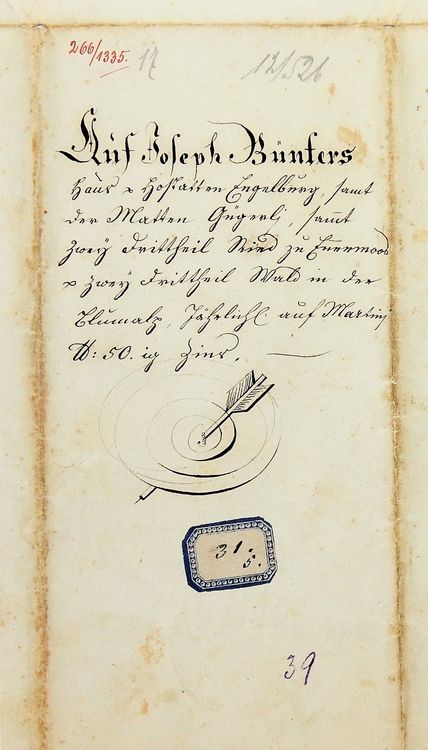 Rarität! - Schuldverschreibung Joseph Bünter (NW) - von 1842 (Gebraucht ...