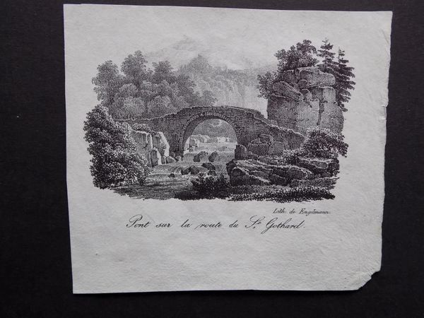 Gotthard Route Brücke Litho | Kaufen auf Ricardo