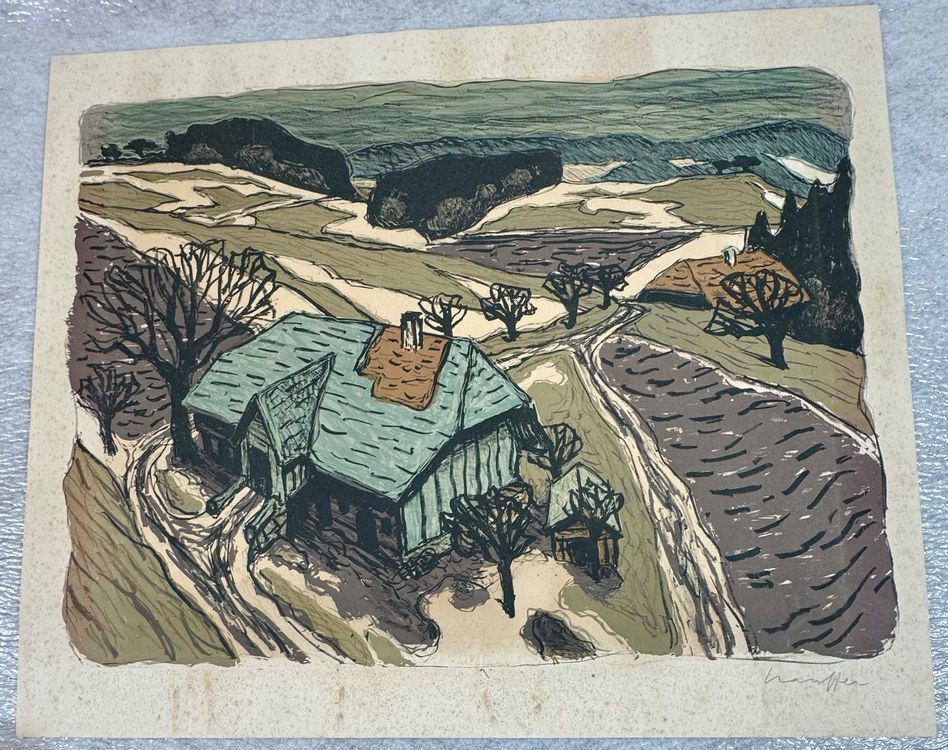 FRED STAUFFER (1892 - 1980) Lithografie Handsigniert (Gebraucht) in Root für CHF 15 – mit ...