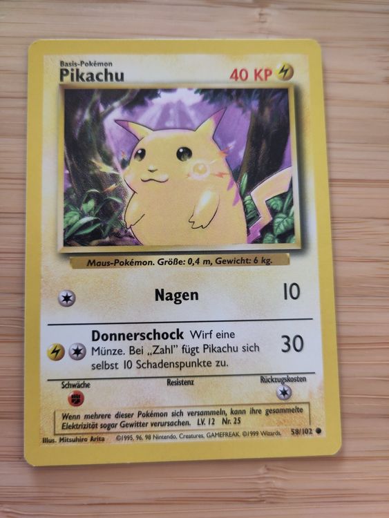 Base set Pikachu 58/102 - DE | Kaufen auf Ricardo