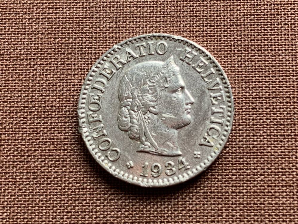 10 Rappen 1934 (Gebraucht) in Zürich für CHF 0.5 – mit Lieferung auf Ricardo kaufen