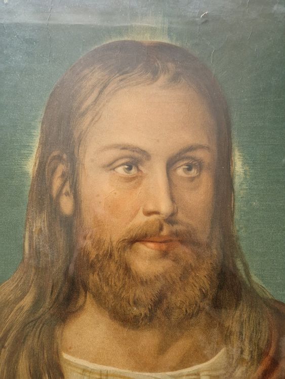 Heiligenbild Jesus Christus Prunkrahmen gold Heiligen Bild | Kaufen auf ...