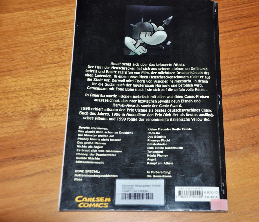 Jeff Smith: Bone Carlsen Bände 19 und 20 (Gebraucht) in Basel für CHF 4 ...