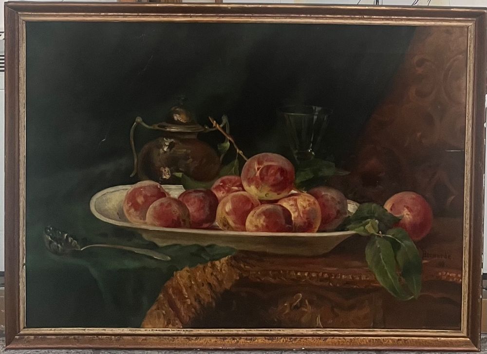 Antike Stilleben Gemälde mit Früchte, Unl. Signiert | Kaufen auf Ricardo