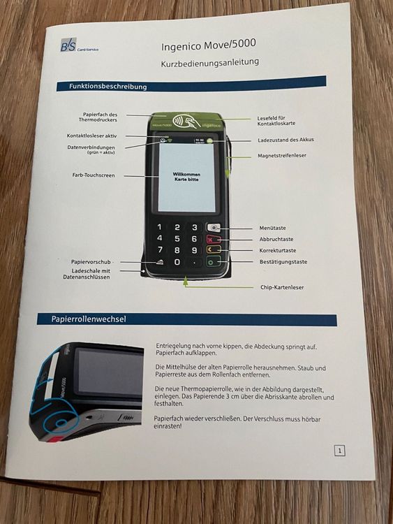 Ingenico Move/5000 Kartenlesegerät Port. (Gebraucht) in Walde AG für ...