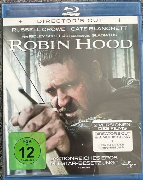 Robin Hood Blu-ray Director's Cut, 2 Versionen (Gebraucht) in Beringen ...