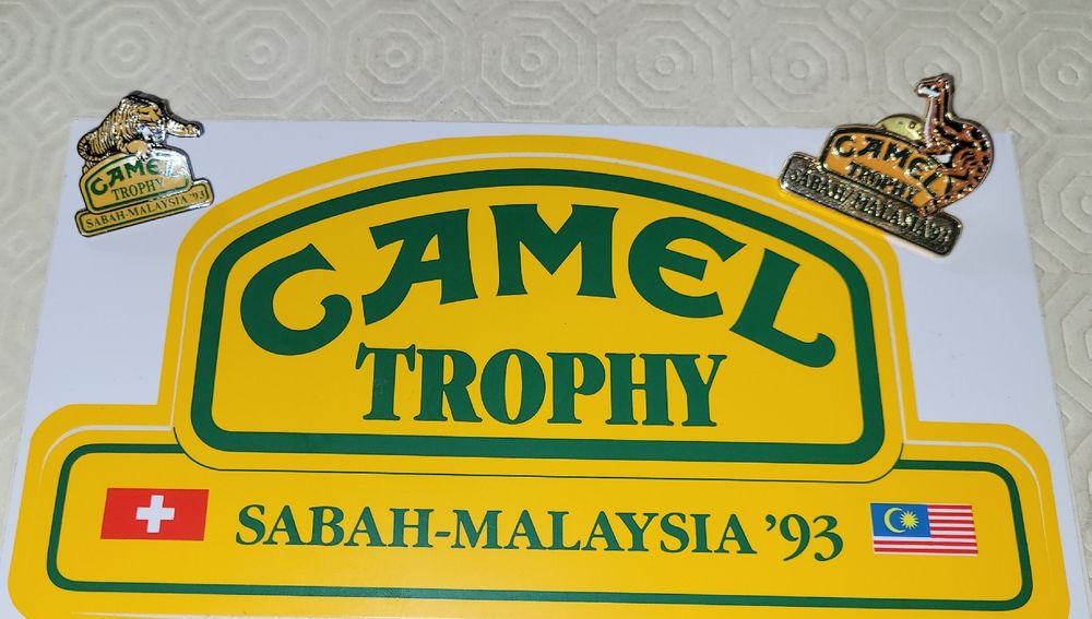 Camel Trophy Autocollants et pin's Sabah-Malaysia 93 (Neu (gemäss ...