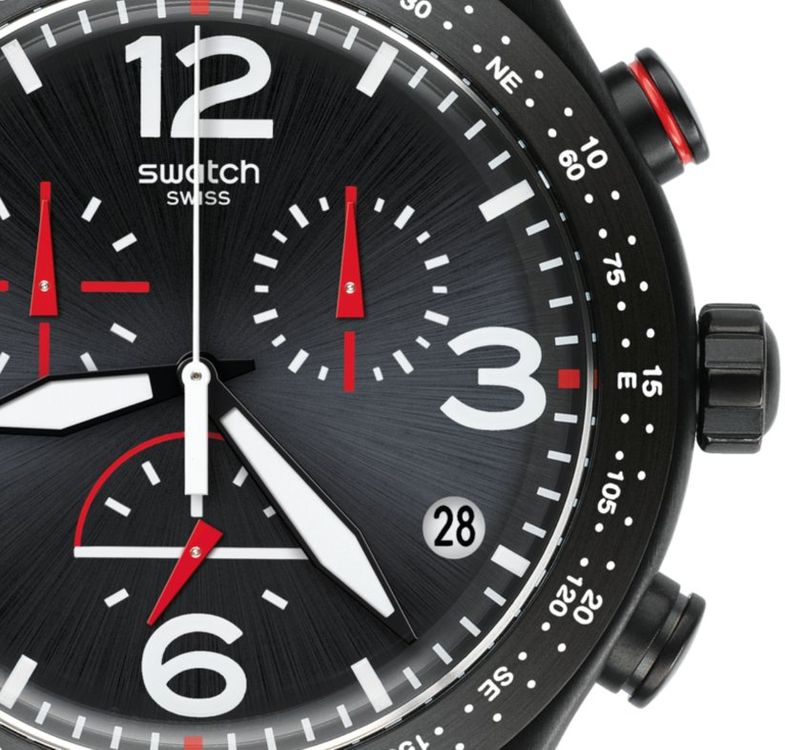 Swatch Irony Chrono BLACK IS BACK YVB403 new! Neupreis 195.- (Neu und ...