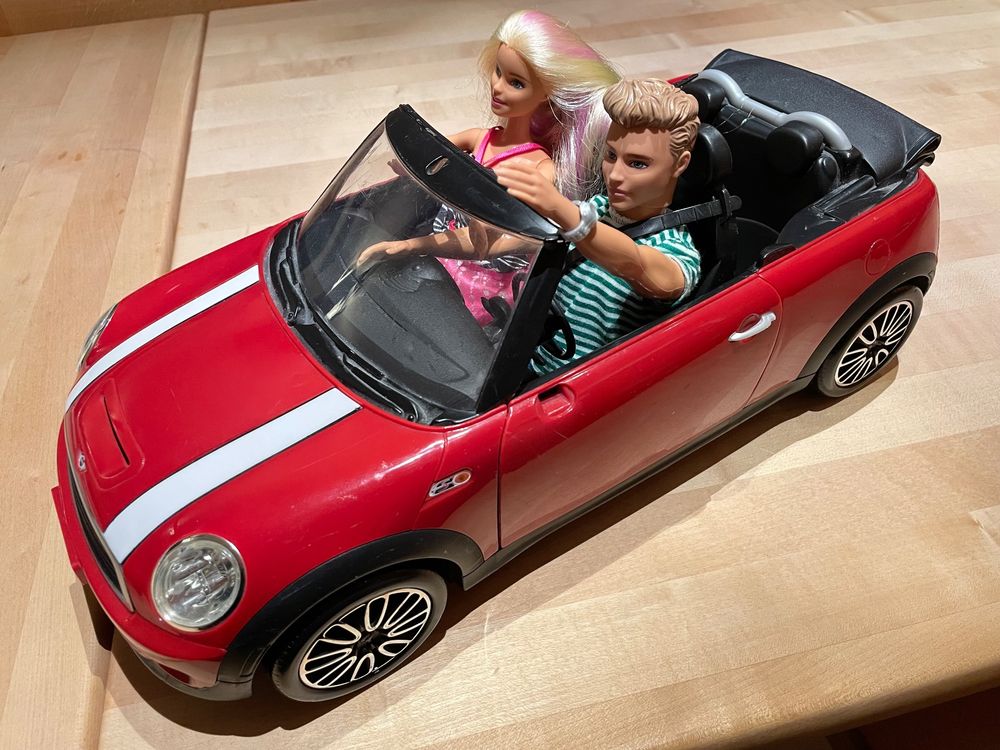 Barbie und Ken mit Auto Mini Cooper S Cabrio (Gebraucht) in ...