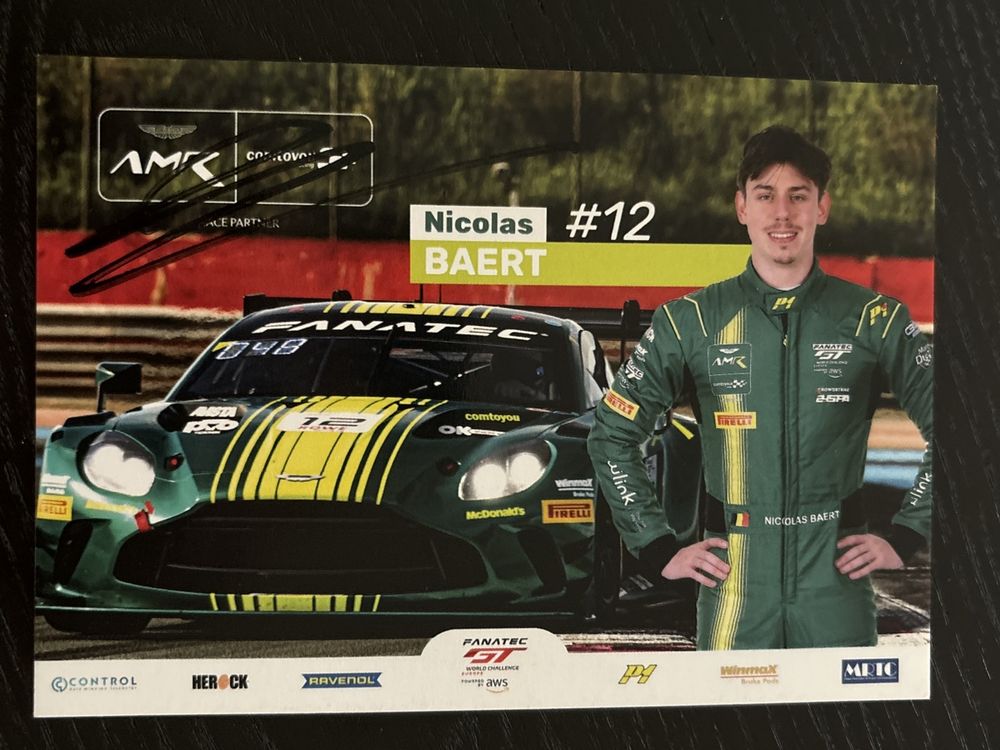 Signierte Autogrammkarte Nicolas Baert #12 AMR (Gebraucht) in Uetendorf ...