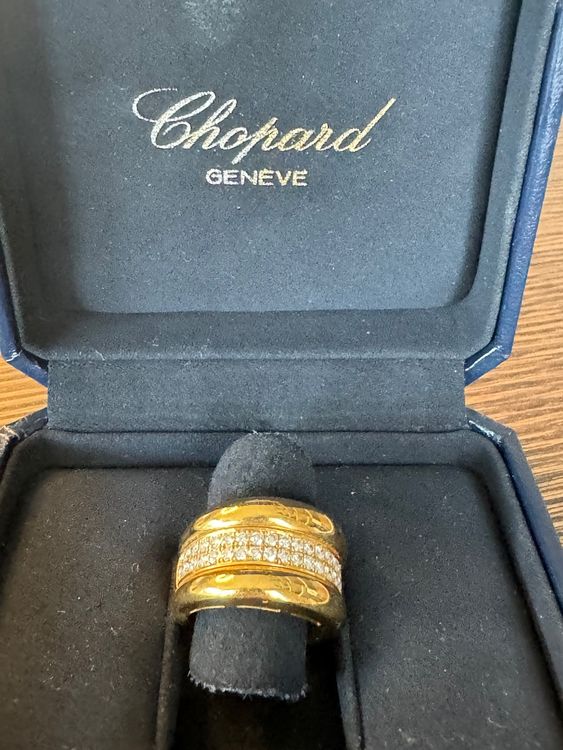 Chopard Ring La Strada 18K Gelbgold, 42 Diamanten, Gr. 54 | Kaufen auf ...