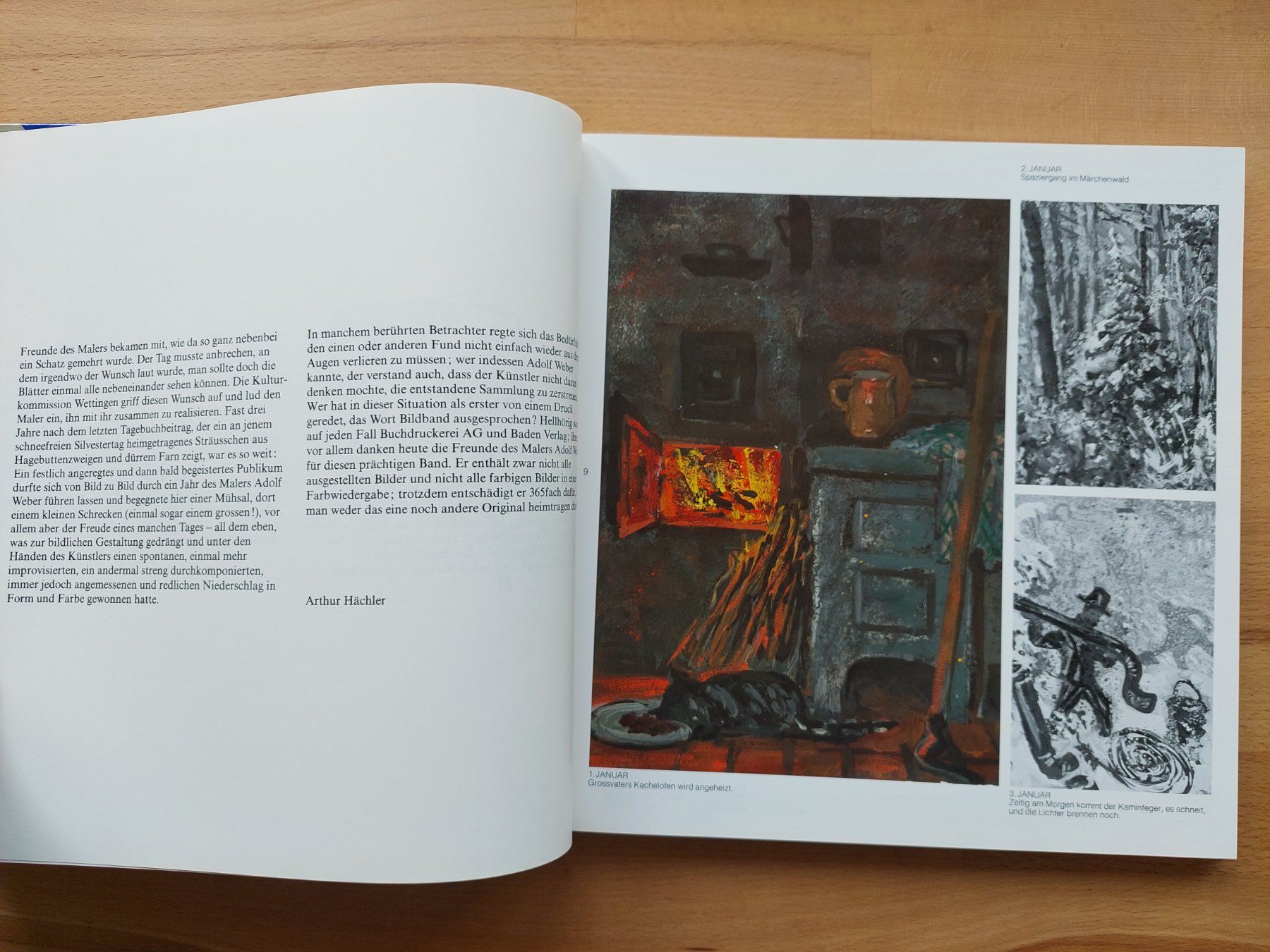 Das Tagebuch des Malers Adolf Weber mit original Grafik sign (Gebraucht ...