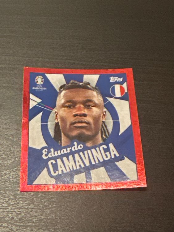Topps Euro 2024 Sticker Eduardo Camavinga (Red) FRA PTW | Kaufen auf ...