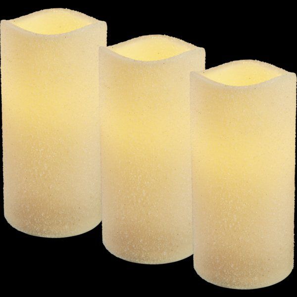 LED 3er Kerzenset Shine 7,5 x 15 x 7,5 cm NEU! (Neu und ...