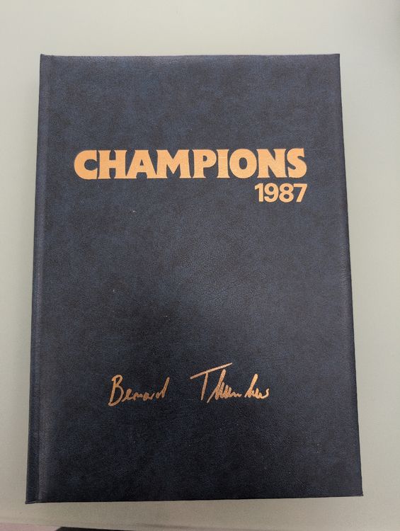 Livre Champions 1987 par Bernard Thurnheer, collector! (D'occasion) à ...