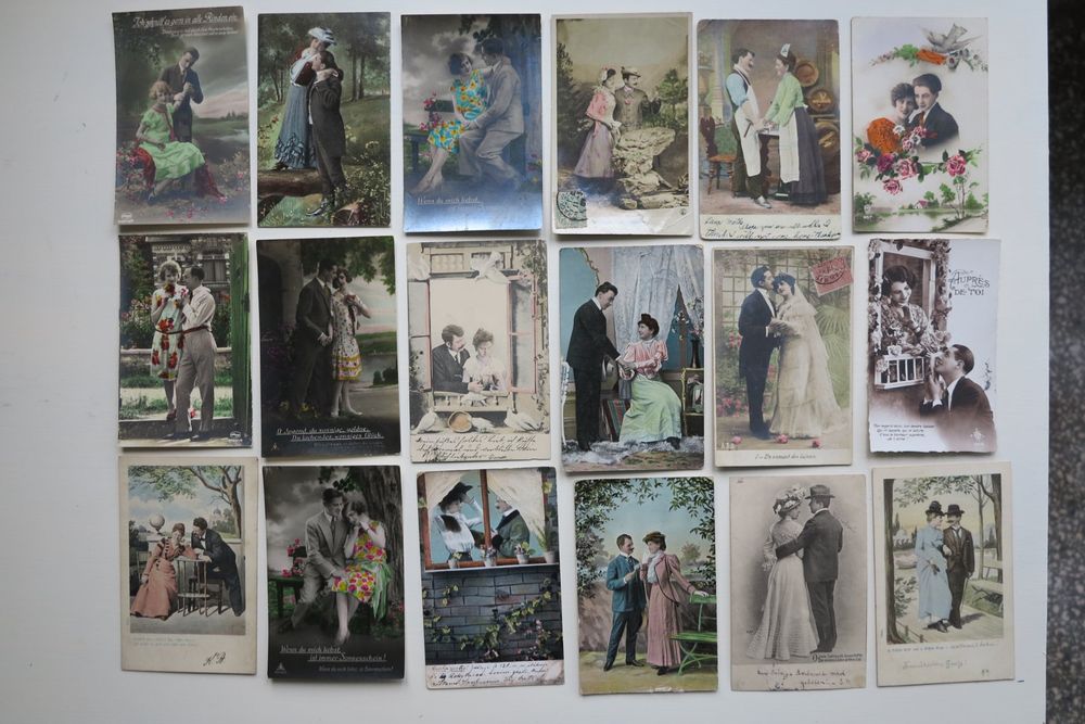 Diverse Kitsch Liebespaare Ansichtskarten (Gebraucht) in für CHF 8 ...